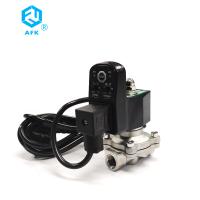 China 16mm Port AC220V Stainless Steel Solenoid Valve 2W-10B With Timer for sale