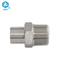 China Male Hexagon AFK Stainless Steel Tube Adapter Forged Threaded for sale