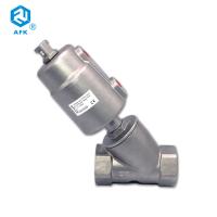 China 1.5 Inch Stainless Steel Pneumatic Angle Control Valve with 1.6 MPa Pressure Rating and Multiple Actuator Sizes 50-100mm for sale