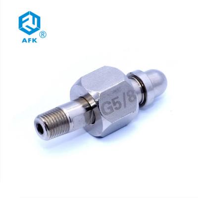 China Hexagon DIN477 BS341 CGA Gas Cylinder Adapter 316 Male Thread 1/4