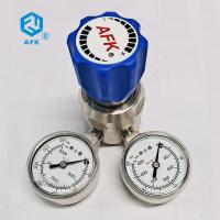 China 6mm OD R11 Double Gauge Pressure Regulator N2 He 4000psi SS Pressure Regulator for sale