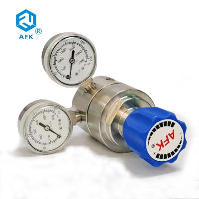 China Vespel 316L Brass Gas Pressure Regulator 3 / 4 Inch AFK R12 Jointless for sale