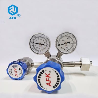 China R31 Panel Mounting Double Gauge Pressure Regulator PCTFE NBR CGA705 for sale