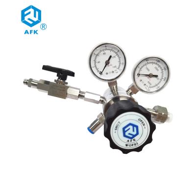 China Helium Oxygen Nitrogen Pressure Regulator SUS316 4000psi AFK New R31 for sale