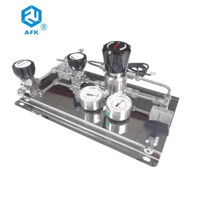 China PCTFE 2200psi Stainless Steel Pressure Regulator Diaphragm Valve with 3000psi Max Input and 2-inch Gauge for sale