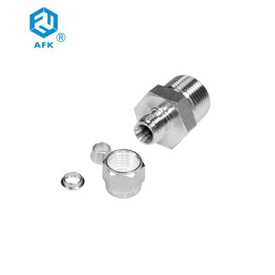 China NPT Forged 316 Stainless Steel Tube Fittings 3-38mm OD with ISO Threads for Hydraulic Systems for sale