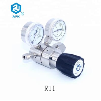 China PCTFE Valve Oxygen Pressure Regulator SUS Helium AFK Two Stage for sale