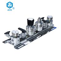 China AFK WL300 Stainless Steel Semi Automatic Gas Changeover Manifold - 3000 PSI Max Inlet Pressure for Oxygen Nitrogen Helium Argon for sale