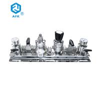 China AFK WL300 Stainless Steel Semi Automatic Gas Changeover Manifold - 3000 PSI Max Inlet Pressure for Oxygen Nitrogen Helium Argon for sale
