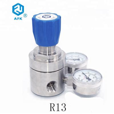 China Industrial 1000psi Stainless Steel Pressure Regulator 1.8CV Single Stage Diaphragm Type for sale