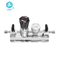 China 200 Bar Gas Cylinder Regulator Fittings Stainless Steel PRV With 63mm Manometer for sale
