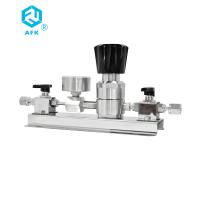 China 200 Bar Gas Cylinder Regulator Fittings Stainless Steel PRV With 63mm Manometer for sale