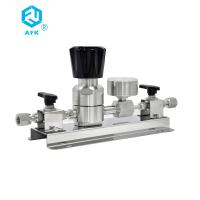 China 200 Bar Gas Cylinder Regulator Fittings Stainless Steel PRV With 63mm Manometer for sale