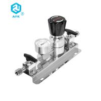 China 200 Bar Gas Cylinder Regulator Fittings Stainless Steel PRV With 63mm Manometer for sale