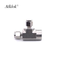 China AFK Stainless Steel Tube Fittings OD Connector 3000PSI Female Run Tee 6mm 8mm 10mm for sale