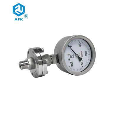 China AFK SS316 Threaded Diaphragm Pressure Gauge 2000KPa For Hydraulic Industries for sale