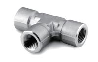 China AFK Equal Shape Female Run Tee Hexagon Head 316 Stainless Steel Pipe Fittings for sale