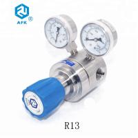 China AFK 1000psi Nitrogen High Pressure Regulator 316L Stainless Steel Dual Gauge for sale