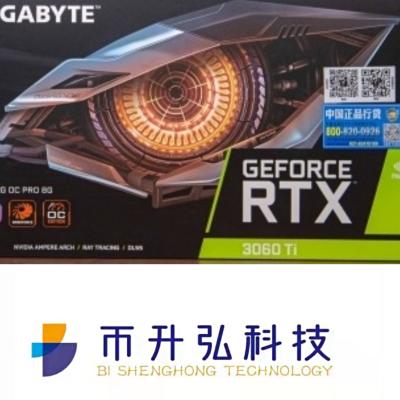 China GIGABYTE 8GB Mining Rig Graphics Card RTX 3060 Ti OC 8 Pin 1750MHz for sale