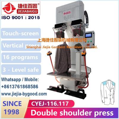 China Blazer Double Shoulder Jacket Pressing Machines Vertical Steam Ironing Equipment for sale