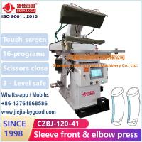 China Suit Sleeve Elbow And Front Dress Press Machine Touch Sreen PLC for sale
