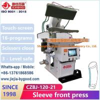 China Suit Sleeve Elbow And Front Dress Press Machine Touch Sreen PLC for sale