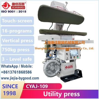 China Laundry utility Pant Trousers Legger steam Press Machine Vertical Press Automatic Touch-screen Control System for sale