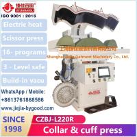 China Laundry Steam Press utility SS shirt collar cuff pressing machine equipment touch-screen for sale