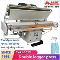 China Trouser Double Leger Pressing Machine Vertical Press Touch Screen Stretch Frame for sale