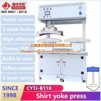 China Wrinkle free shirt arm hole seam press machine 2 top shift working position for sale