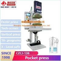 China vertical press label press machine touch-screen steam heat for sale