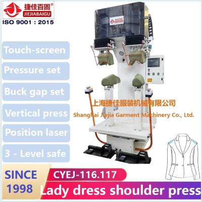 China Suit Blazer double shoulder Jacket Pressing Machines Vertical steam ironing equipment for sale