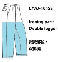 China Double Legger Vertical Trouser Pressing Machine Touch Screen PLC stretch frame for sale
