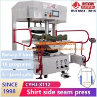China Wrinkle free shirt arm hole seam press machine 2 top shift working position for sale