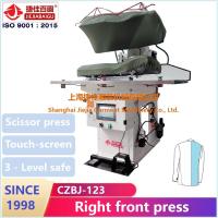 China Automatic Touch Screen Jacket Commercial Ironing Press Machine With Steam Chamber for sale