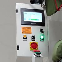 China Automatic Touch Screen Jacket Pressing Machine PLC Steam Heating System for sale