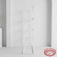 China WENDING White Multi-Tier Rectangular Wedding Display Shelf – 4-5 Layer Event Stand for sale