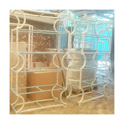China WENDING White S-Curve Vase Pillar Multi-Tier Wedding Display Rack – European Romantic Stand for sale