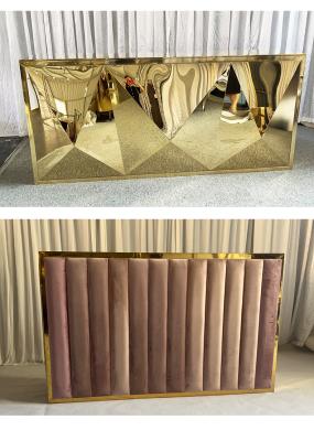 China WENDING B05 Metal Wedding Background Panel – Luxury Decorative Backdrop Stand for sale