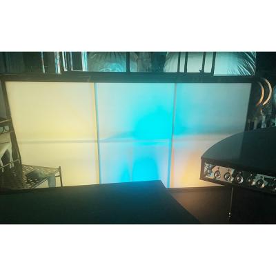 China WENDING LED RGB Illuminated Wedding Reception Desk – Modular Light-Up Bar Counter for sale