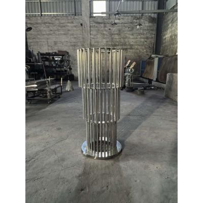 China Tiered Stainless Steel Display Pedestal for Wedding Cakes and Flowers for sale