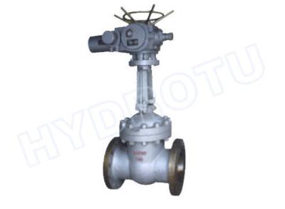 China Electric/Manual Drive Flanged Gate Valve with 100-1600mm Diameter and Carbon Steel Construction for sale