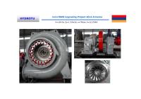 China High Efficiency Four Fulcrum Francis Hydro Turbine 1200 KW with Horizontal Shaft coupling for sale