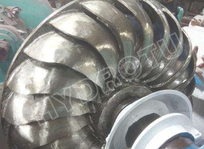 China Stainless Steel Runner Turgo Hydro Turbine for 80m-300m Water Head with 100KW-2000KW Capacity for sale