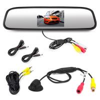 China Automobile Rear View Mirror Monitor With Backup Camera 800*RGB*480 Pixel Number for sale