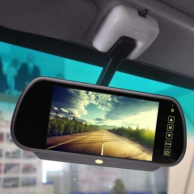 China Customized 7 Inch Rearview Mirror LCD Monitor , Wireless Backup Camera With Chrome for sale