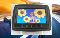 China Black DVD Screens For Car Headrests Keystroke Operation Mode Multi Language Menus for sale