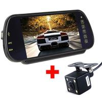 China 7 Inch TFT LCD Car Backup Camera Mirror Parking Rearview System 750g Weight for sale