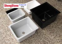 China Flat Edge Epoxy Resin Sink Laboratory Furniture Small Lab Sink Color Customized for sale