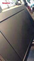 China Black Color Ceramic Countertop Slab Marine / Flat Edge 1520*800*25 Mm for sale